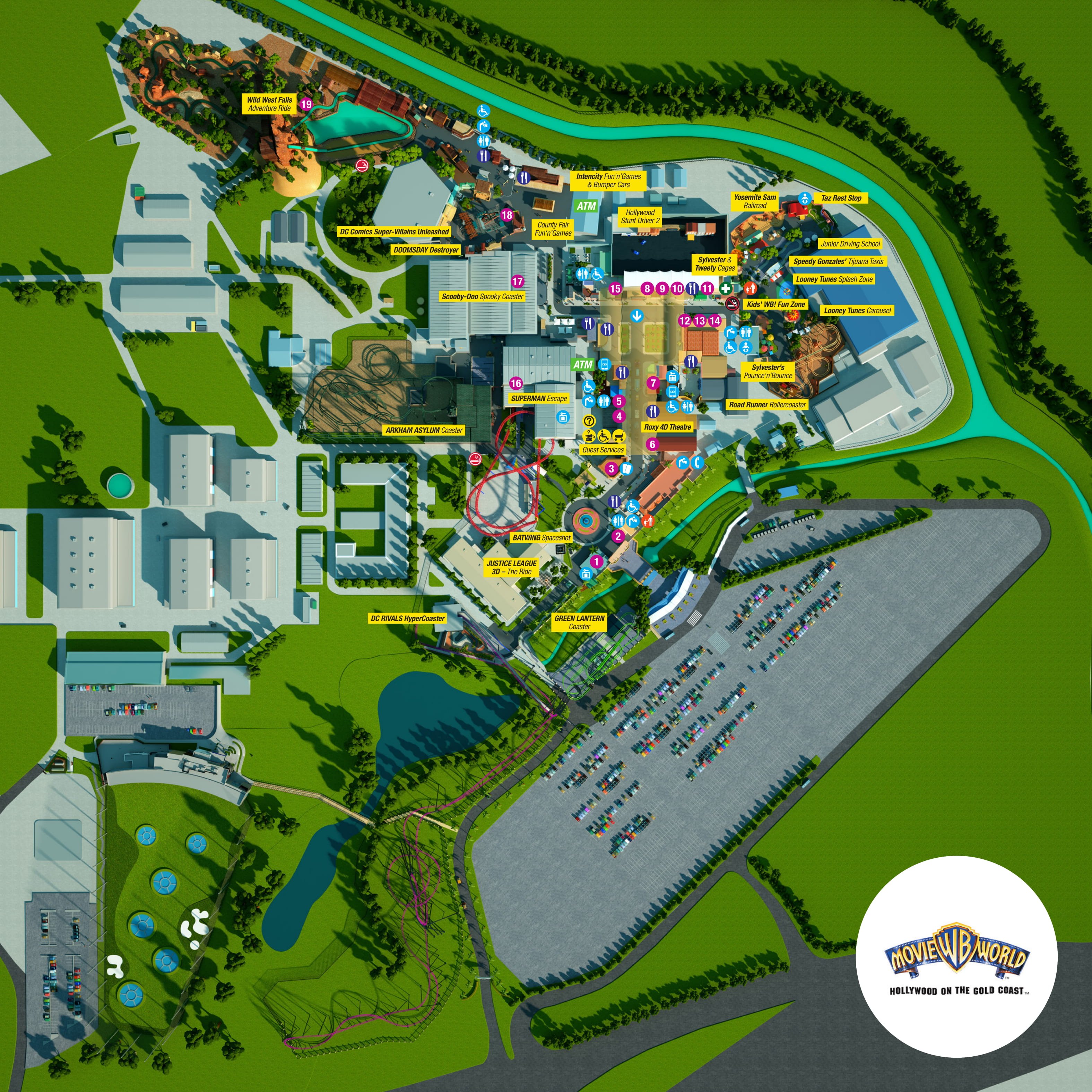 Warner Bros. Movie World - Gold Coast Info